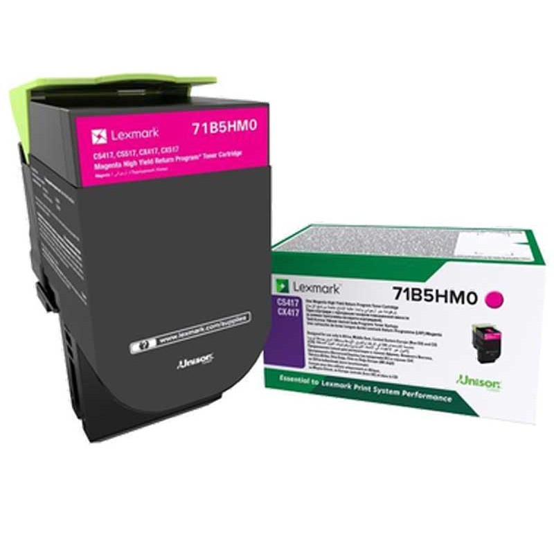 LEXMARK Toner Laser CX 417 Magenta - 3500 Pages (71B5HM0) au meilleur ...