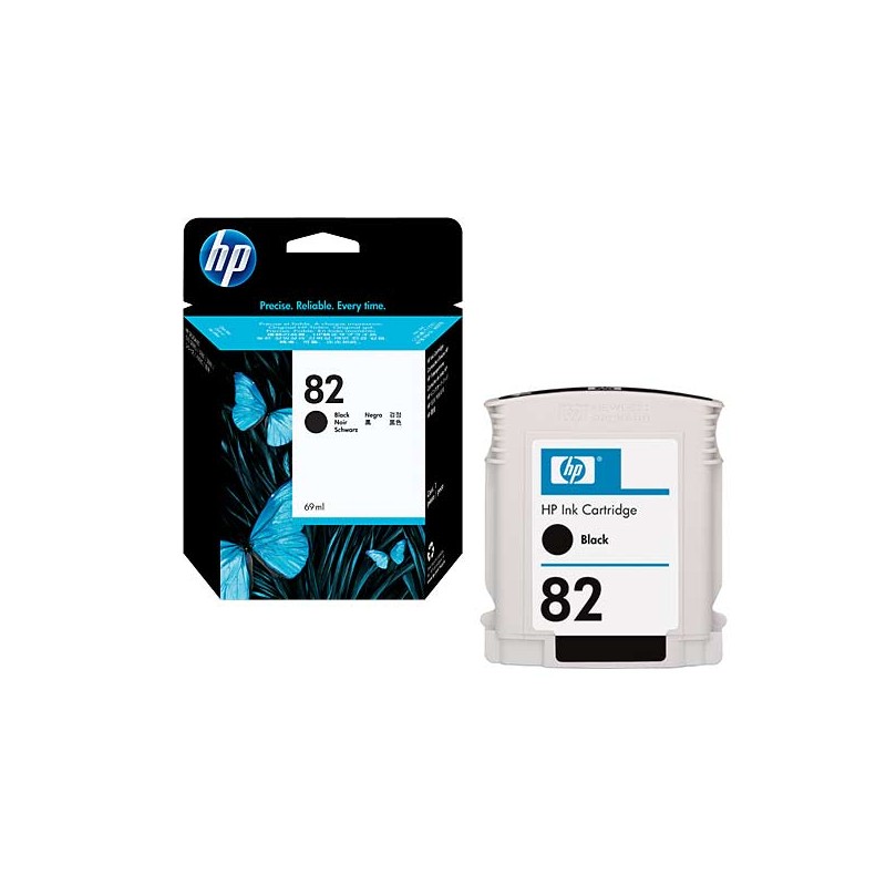 HP Cartouche d'encre 82 (C4910A) Pour Traceur - Noir au meilleur prix ...