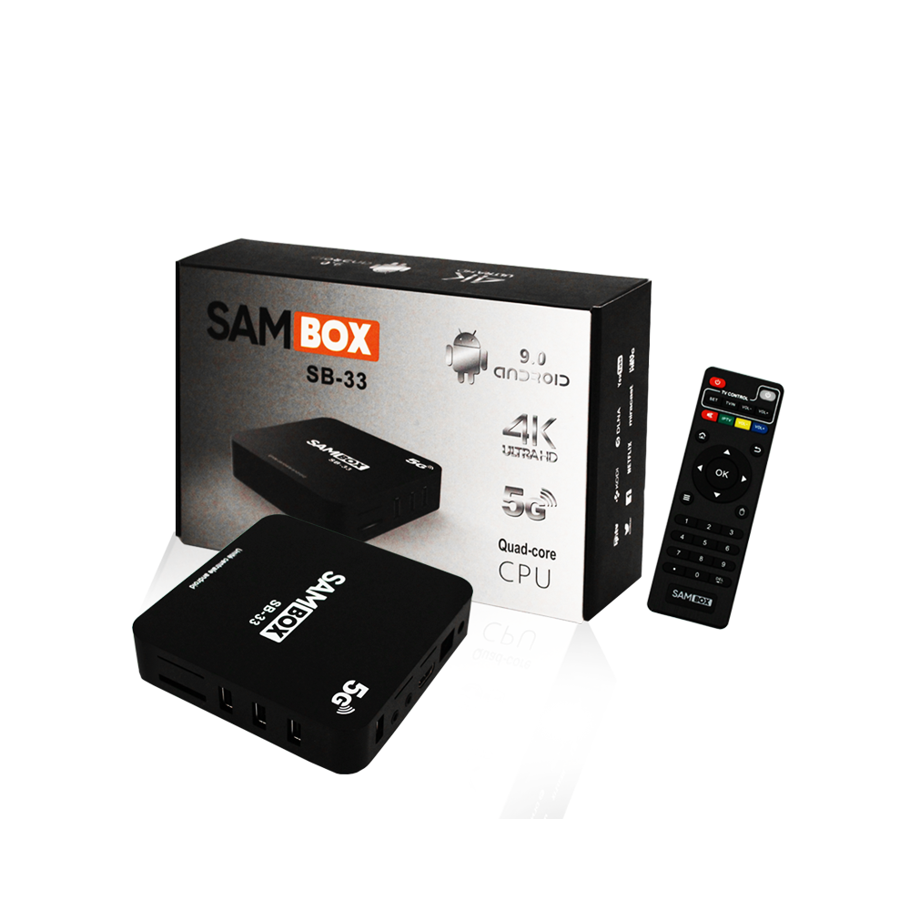 SAMSAT BOX ANDROID SAMBOX SB-33 4K 2GO 16GO + 12MOIS IPTV au meilleur ...