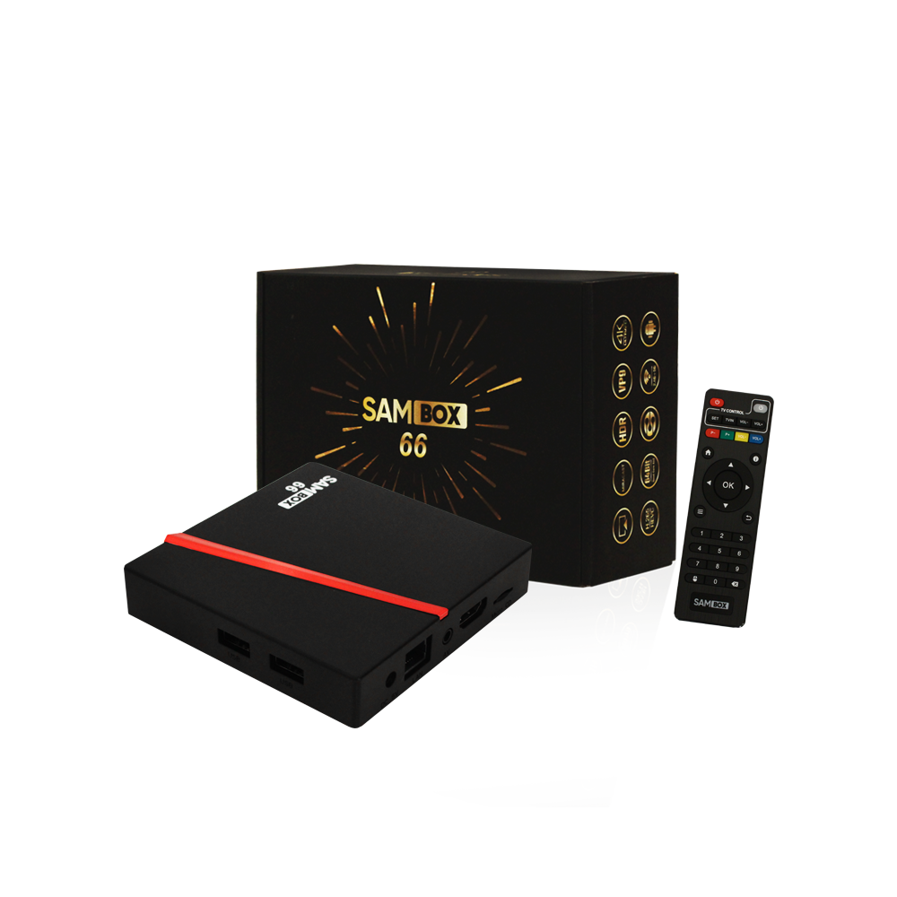 SAMSAT BOX ANDROID SAMBOX 66 4K 2GO 16GO SB-66 + 12MOIS IPTV au ...