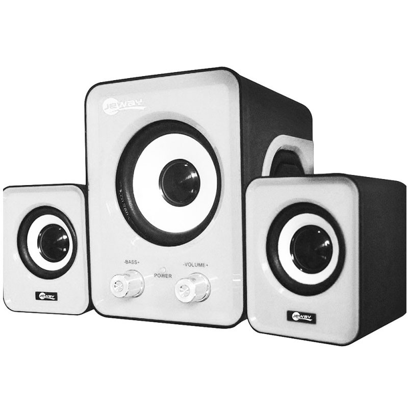 jeway HAUT PARLEUR S4 2.1 - BLANC au meilleur prix en Tunisie sur Mega.tn