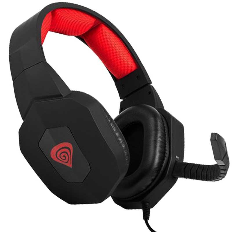 GENESIS MICRO CASQUE GAMER NATEC H59 - NOIR & ROUGE au meilleur prix en ...